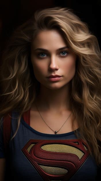 Premium Ai Image Real Life Photo Of Beautiful Supergirl