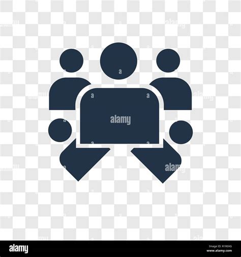 Hierarchical Structure Vector Icon Isolated On Transparent Background
