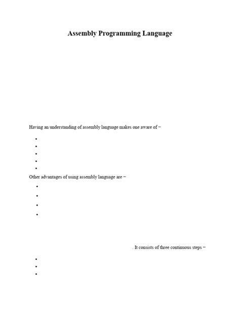 11assembly Programming Language Pdf Assembly Language Central