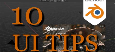 10 Blender Ui Tips Blendernation