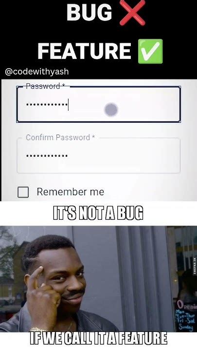Its Not A Bug Its Actually A Feature 😂🔥codewithyash Coding Javascript Frontend Backend