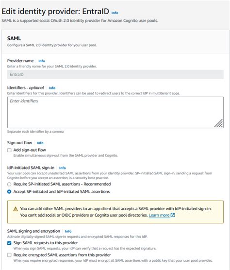 How To Set Up Saml Federation In Amazon Cognito Using Idp Initiated