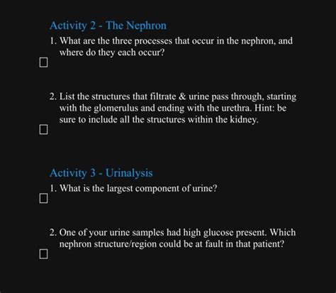 solved lab activities activity 1 the urinary tract 1