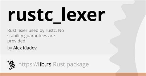 Rustc Lexer — Rust Text Processing Library Lib Rs