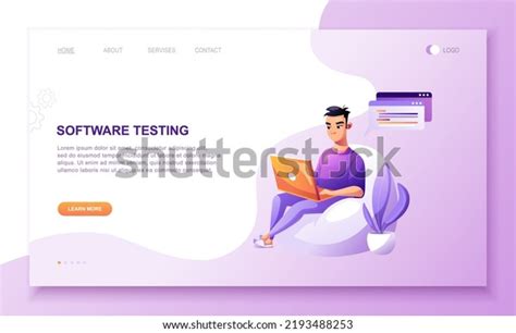 Programming Concept Web Engineer Work Vector Stock Vector Royalty Free 2193488253 Shutterstock