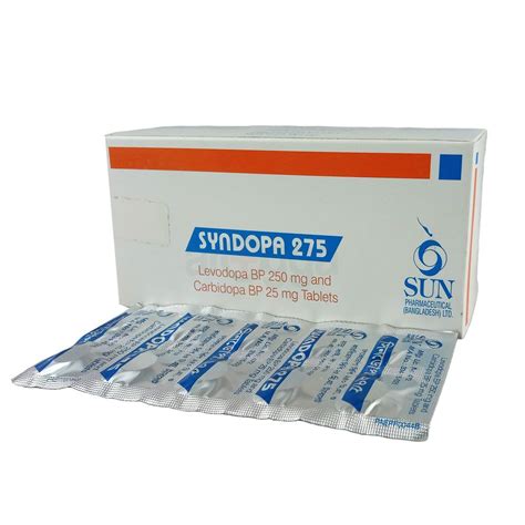 Syndopa 275 25mg250mg Tablet Arogga Online Pharmacy