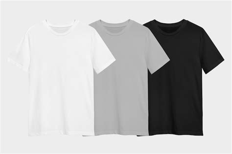 Ensemble De T Shirts Minimalistes Pour La Publicité Sur Les Vêtements Photo Gratuite