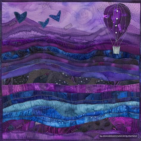 Ai创作图空气感手绘水彩底纹 拼图印象画肌理线条 飞向远方装饰画 土耳其彩绘山水水墨画 科技线条山装饰画地毯 热气球旅游插画 蓝紫床头鸟笼欧式画 创意装饰画意境装饰画 手绘梦幻背景装饰画 热气