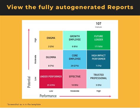 BOX Grid Excel Template For Talent Management Etsy Canada