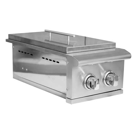 Outdoor Flat Top Griddle Bbq Grill Chicken Big Burners Heavy Duty