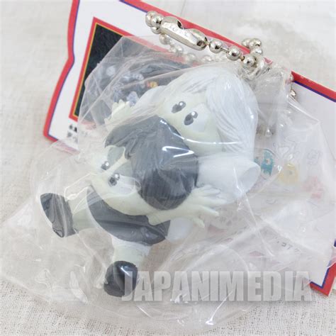 Retro Rare Shadow Land Yokai Douchuuki Monochrome Figure Ballchain