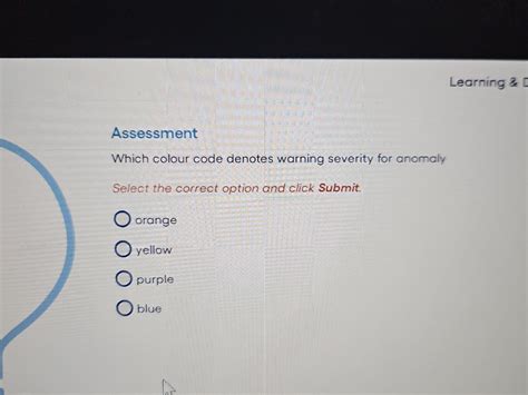 Assessment Which Colour Code Denotes Studyx