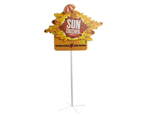 Customizable Corrugated Pole Topper Display