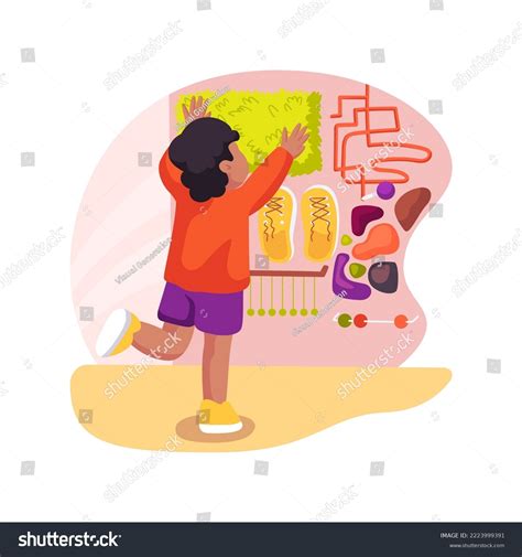 Sensory Wall Isolated Cartoon Vector Illustration Stock Vector Royalty Free 2223999391