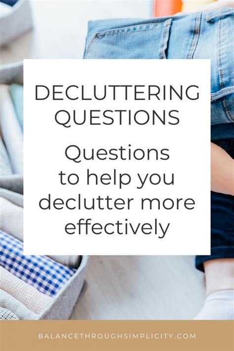 decluttering questions questions to help you declutter more
