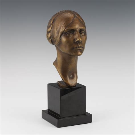 Max Kalish Portrait Bust Of Wife Of David Dietz Dorothy Mutualart