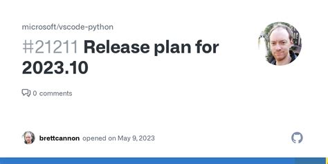 Release Plan For 202310 · Issue 21211 · Microsoftvscode Python · Github