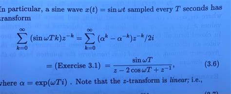 Solved Exercises 3 1 Establish The Z Transform 3 6 Find Chegg Com