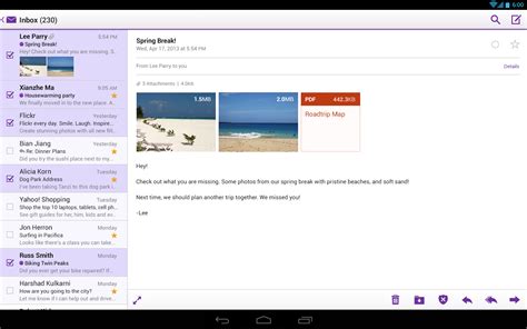Yahoo Mail For Android Now Has A Dedicated Tablet Ui And It Doesnt Look Half Bad