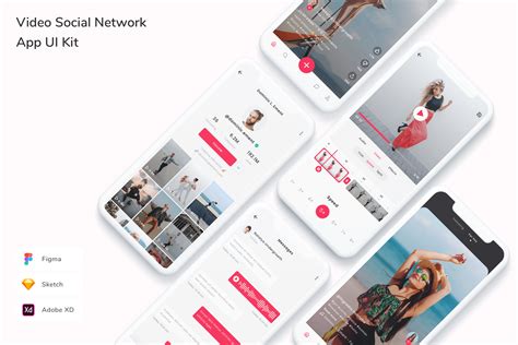 Video Social Network App Ui Kit Graphic By Betush · Creative Fabrica