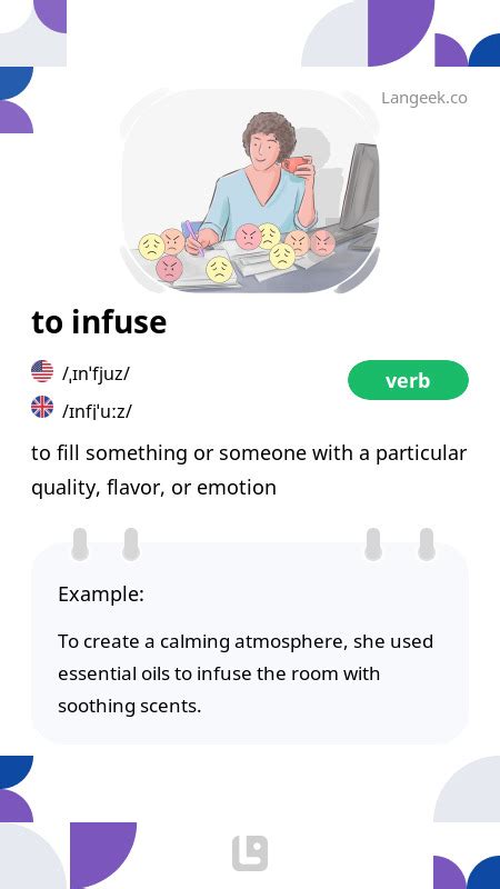 Definition And Meaning Of Infuse Langeek