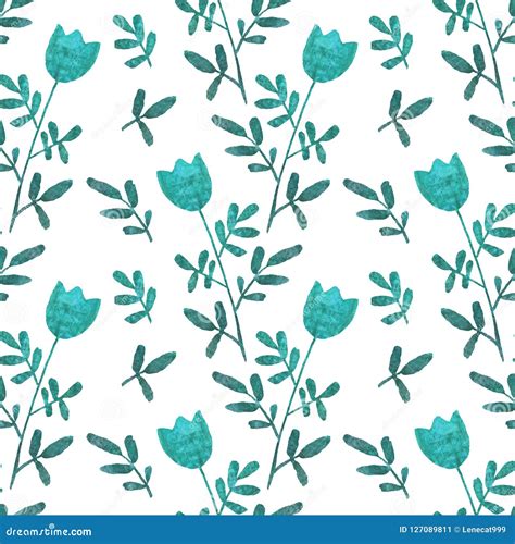 Simlpe Floral Pattern Stock Illustration Illustration Of Fabric