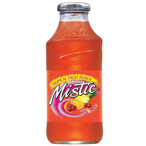 Mistic Tropical Fruit Punch Juice 16 Fl Oz 24 Glass