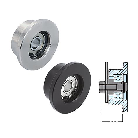 Single Flanged Guide Rollers Grl L Steel Smith