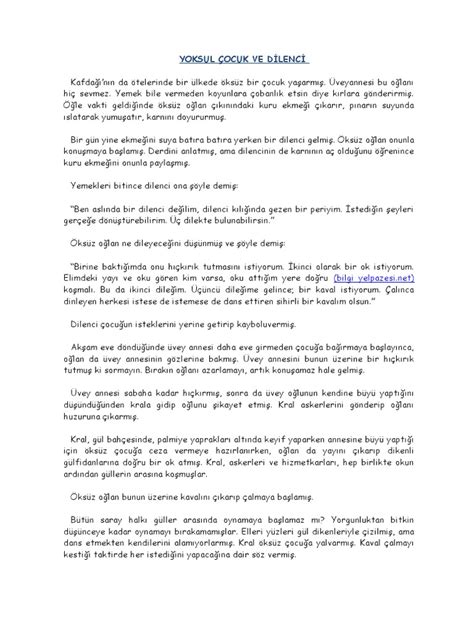 Yoksul Çocuk Ve Dilenci Pdf