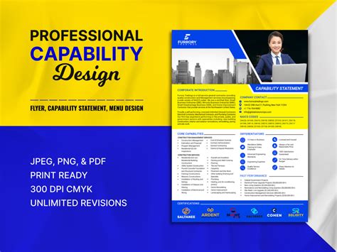 A Professional Capability Statement Or Flyer Design For Your Business