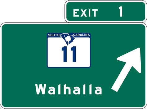 Exit 1 Sign Sc Interstate 85 By Hammerbro101 On Deviantart