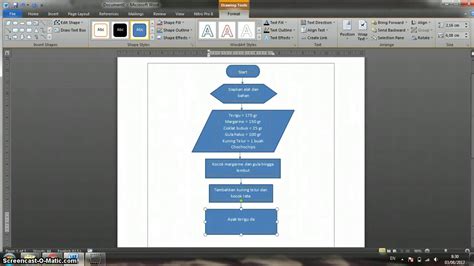 Cara Membuat Flowchart Di Word