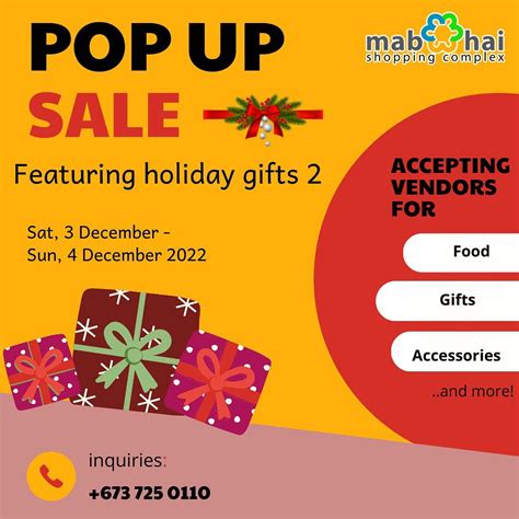Pop Up Sale Mabohai Shopping Complex