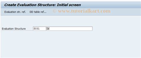 MCB2 SAP Tcode INVCO Create Evaluation Structure