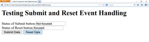 Event Handling In Javascript Image Form Link Buttons Fileupload