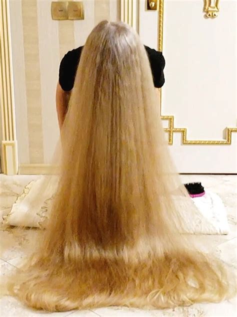 Floor Length Blonde Hair