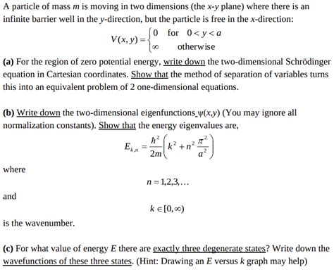 Solved A Particle Of Mass M Is Moving In Two Dimensions The Chegg