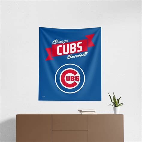 Mlb Chicago Cubs Premium Wall Hanging 34 X 40 Inches