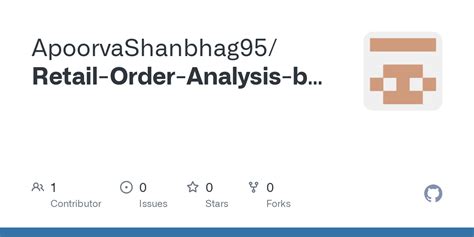 Github Apoorvashanbhag95retail Order Analysis By Python Sql