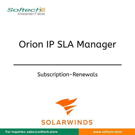 Solarwinds Voip And Network Quality Manager Annual Subscription Rene Softech Store