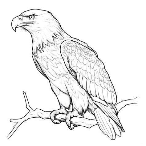 Page 5 Eagle Outline Coloring Pages Pictures Freepik