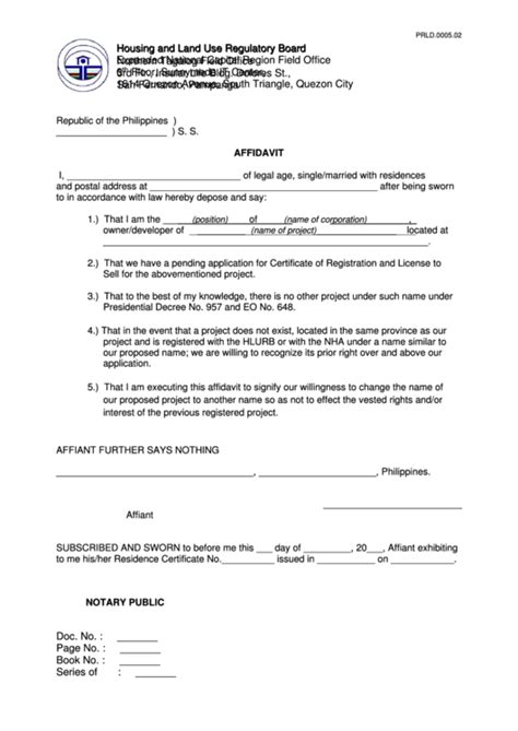 Affidavit Sample Philippines Fill Out And Sign Printable Pdf Template My Xxx Hot Girl