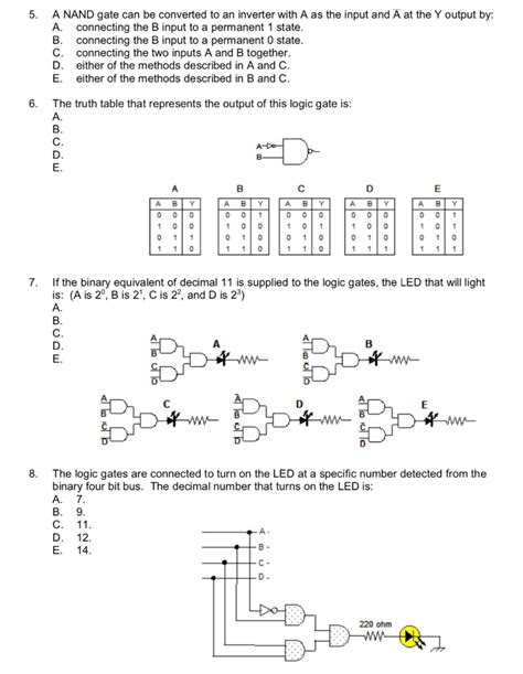 Solved A NAND Gate Can Be Converted To An Inverter With A As Chegg