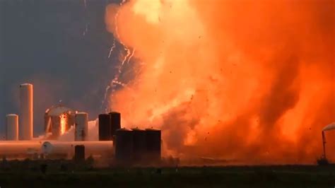 El Momento En El Que Explota El Prototipo De Una Nave Espacial De