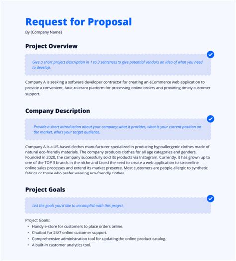 Request For Proposal Rfp For Software Development Template From Jaydevs
