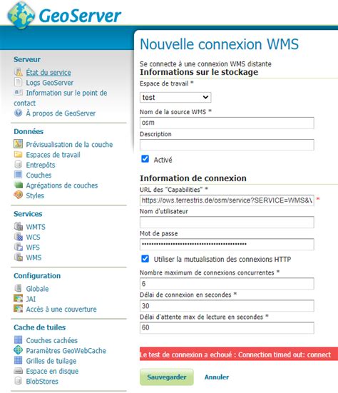 Openstreetmap Setting Remote Osm Wmswmts Connection In Geoserver