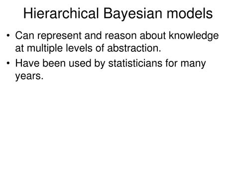 Ppt Part Iii Hierarchical Bayesian Models Powerpoint Presentation
