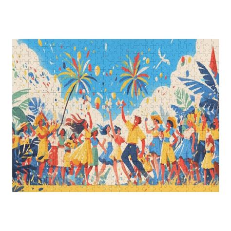 Jigsaw Puzzles People Dancing Joyfully At A Celebration With