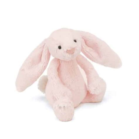 Jellycat Bashful Pink Bunny Medium Maison White