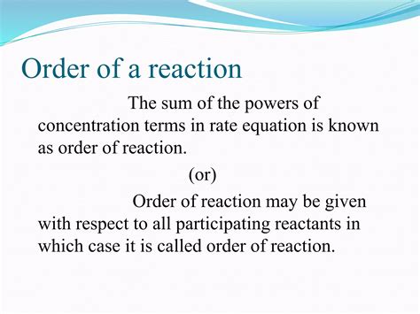 Difference Between Order And Molecularity Of A Reaction 2310 Pptx